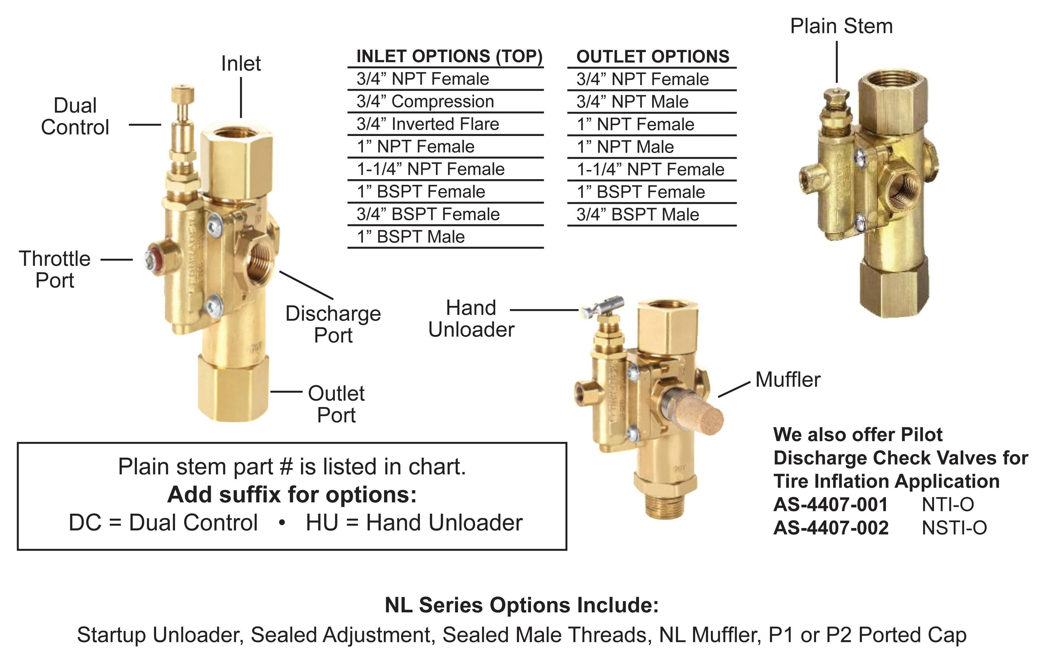 AS-4405 Series with Plain Stem | SVI International, Inc.