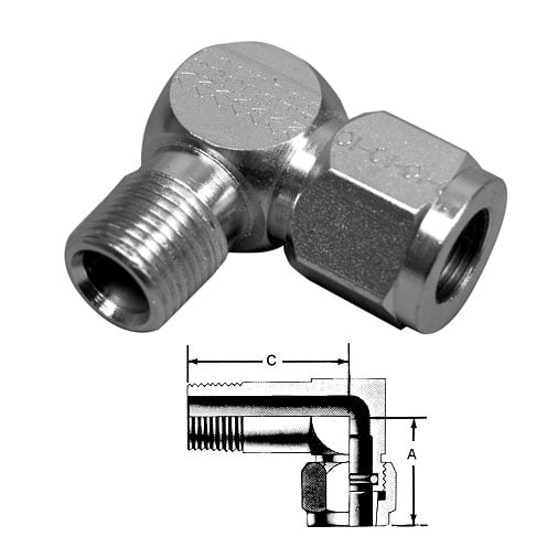 LENZ Male Elbow Tube End to Male Pipe End | SVI International, Inc.