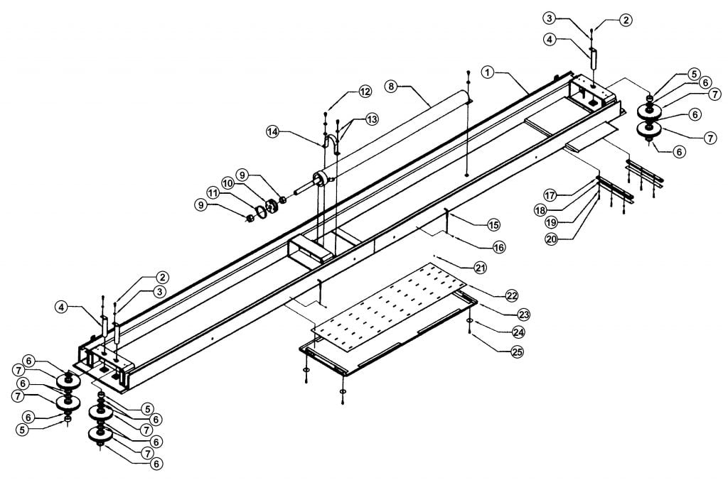 Parts for Accu Turn AC18405AF Deck Assembly Left | SVI International, Inc.