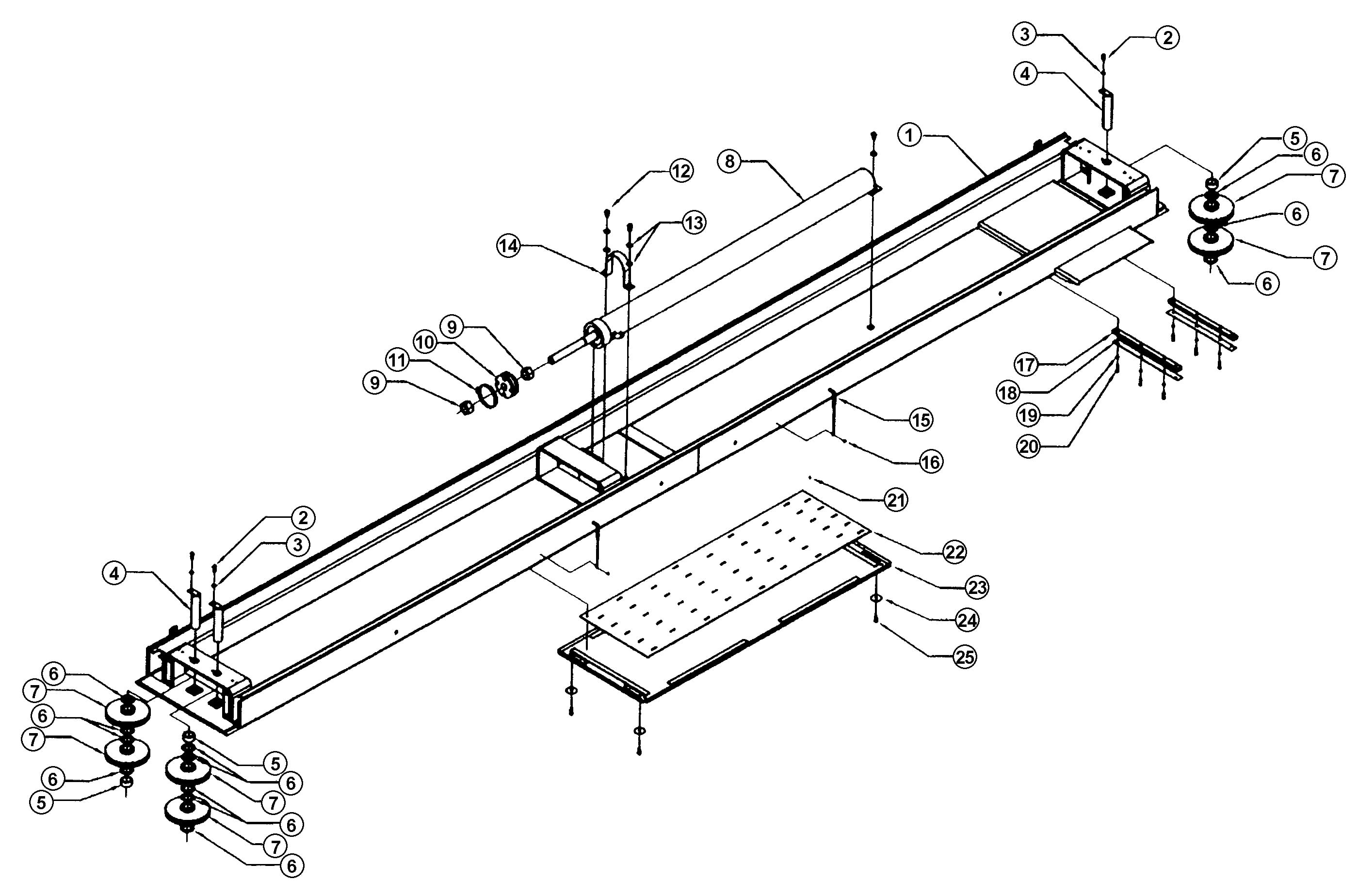 Parts for Accu Turn AC18405AF Deck Assembly Left | SVI International, Inc.