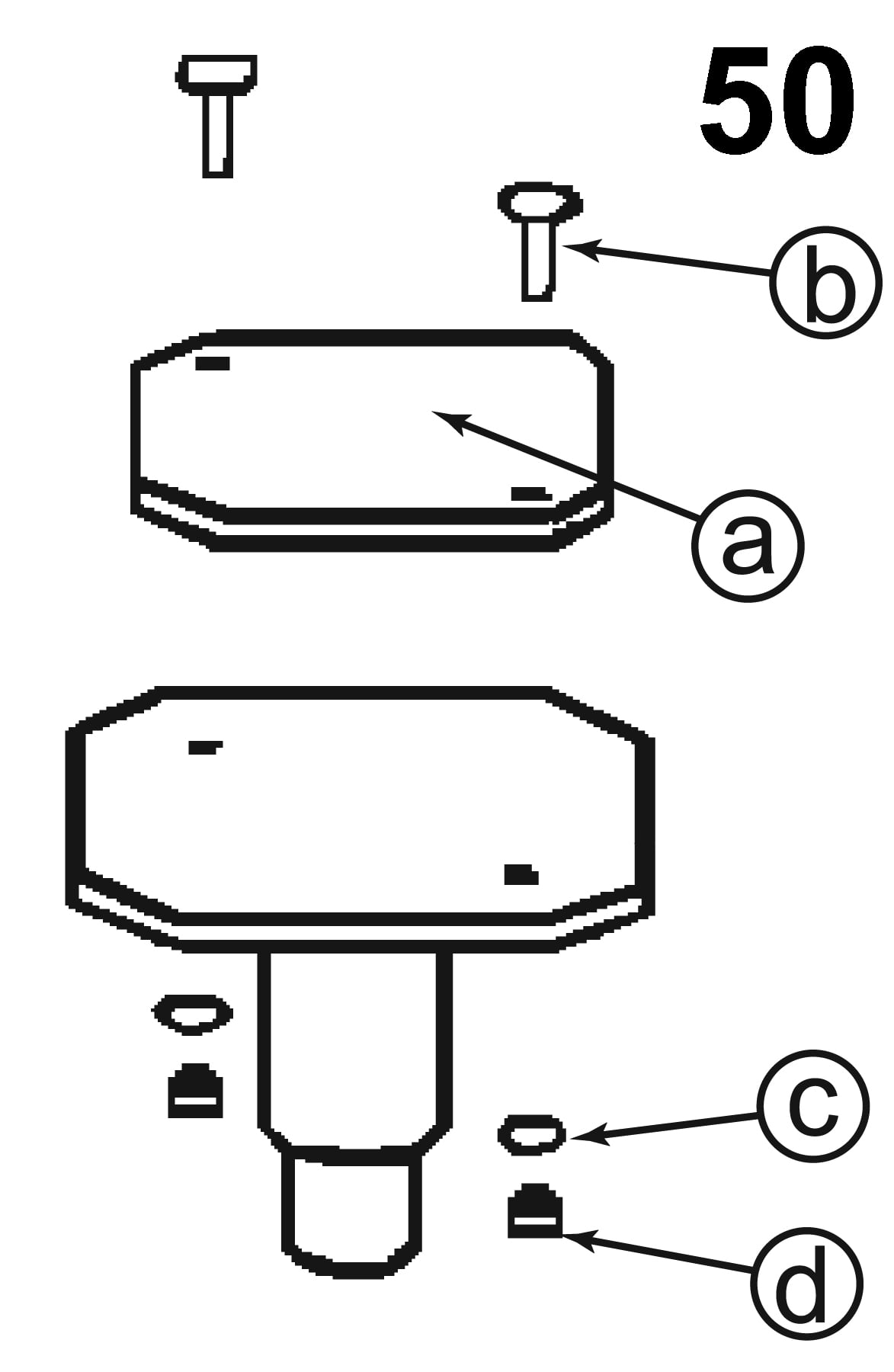 Parts for Forward Lifts 10000A Swivel Pad Adapter | SVI International, Inc.