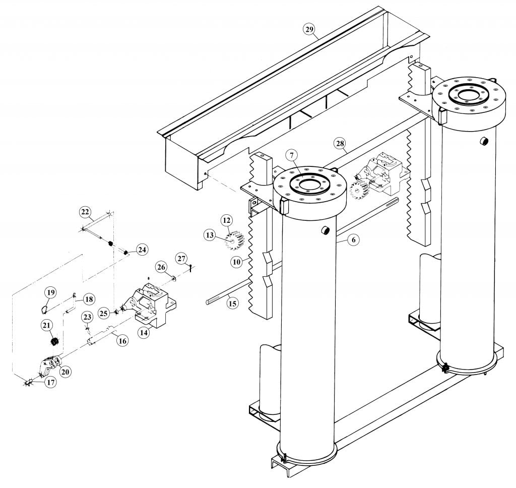 Parts for Globe Lifts FS-27 Equalizer Assembly | SVI International, Inc.