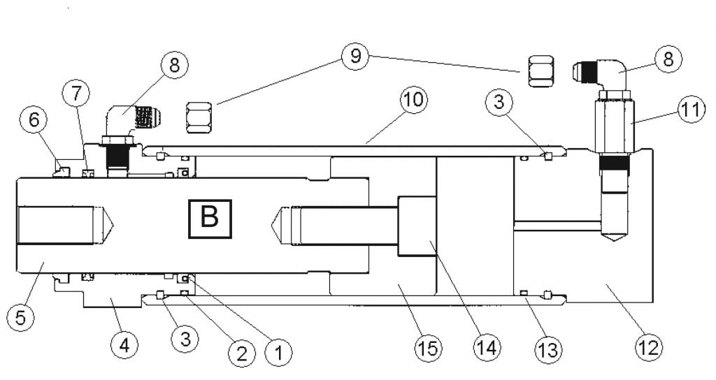 Parts for Mohawk TP-15 Hydraulic Cylinder Opposite Side | SVI ...