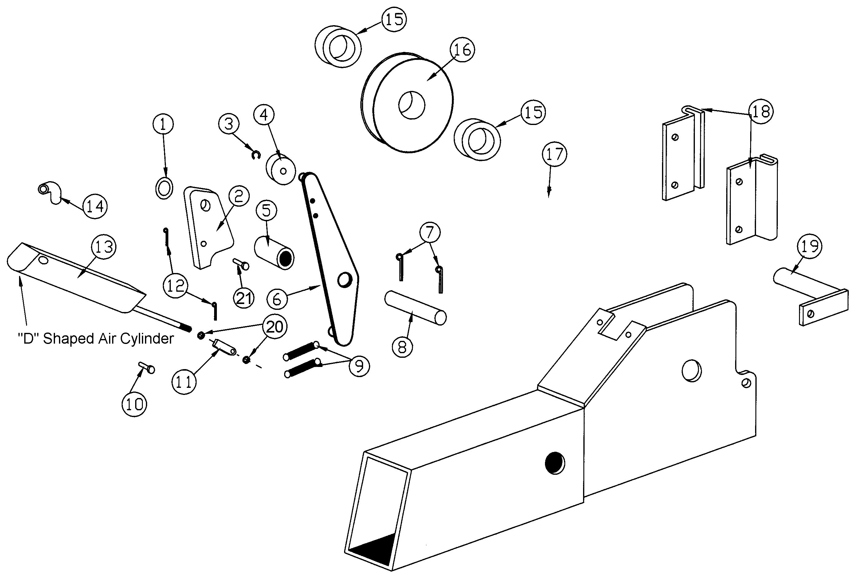 Parts for Rotary ARO123 Lock Detail Rear Yoke End | SVI International, Inc.