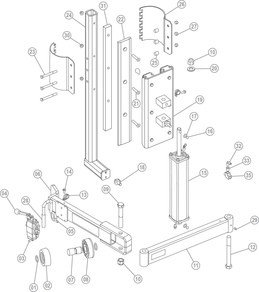 Parts for Coats® 50/60/70/80/90 X-Model Series (Helper Arm Assembly ...