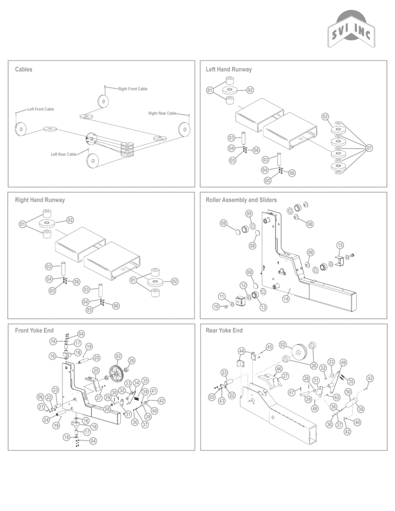 Parts for Rotary SMO14 (Cables) | SVI International, Inc.
